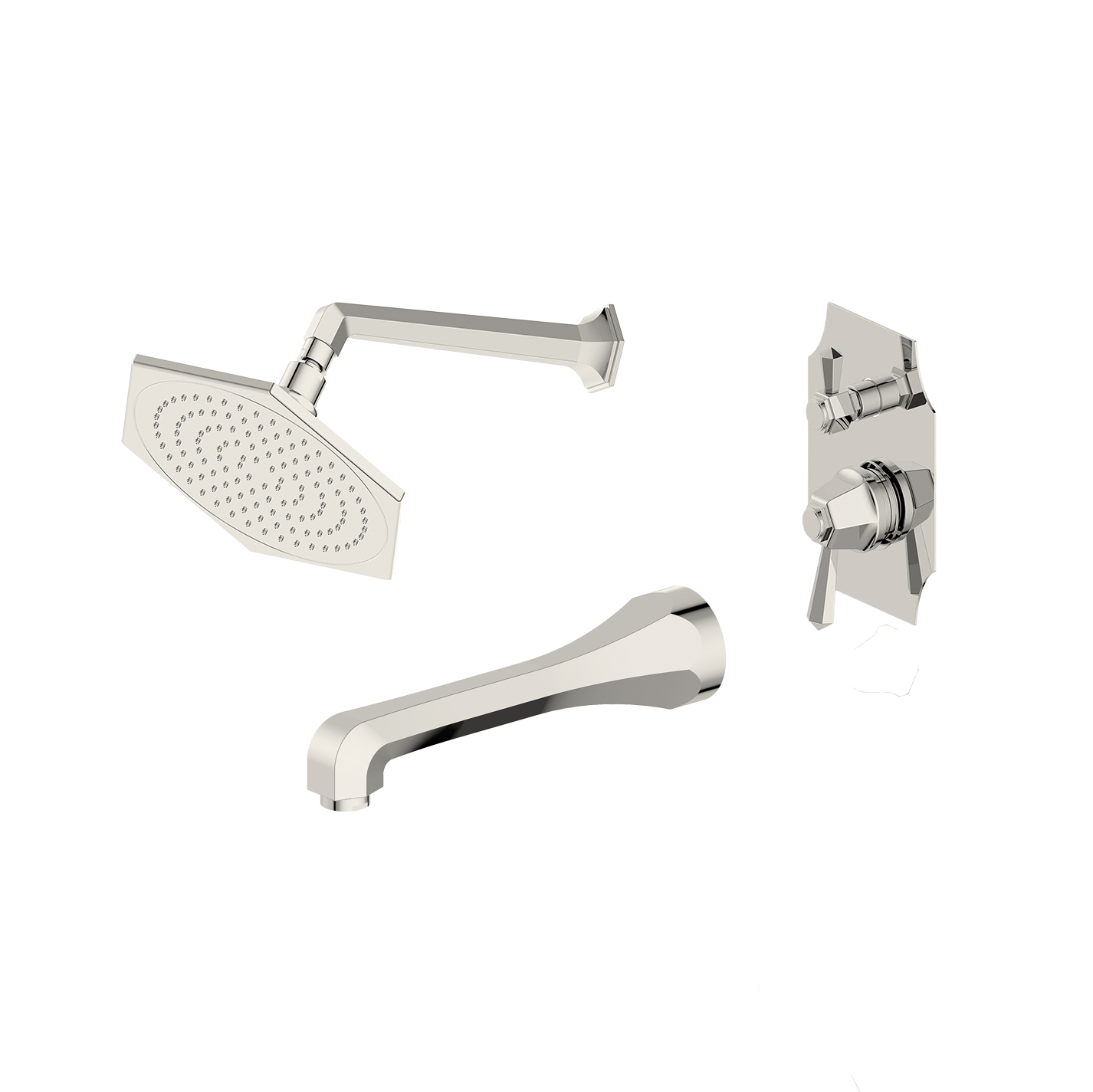 Darcey | Manual Shower Set with Bath Spout – www.Houseofpiccadilly.com