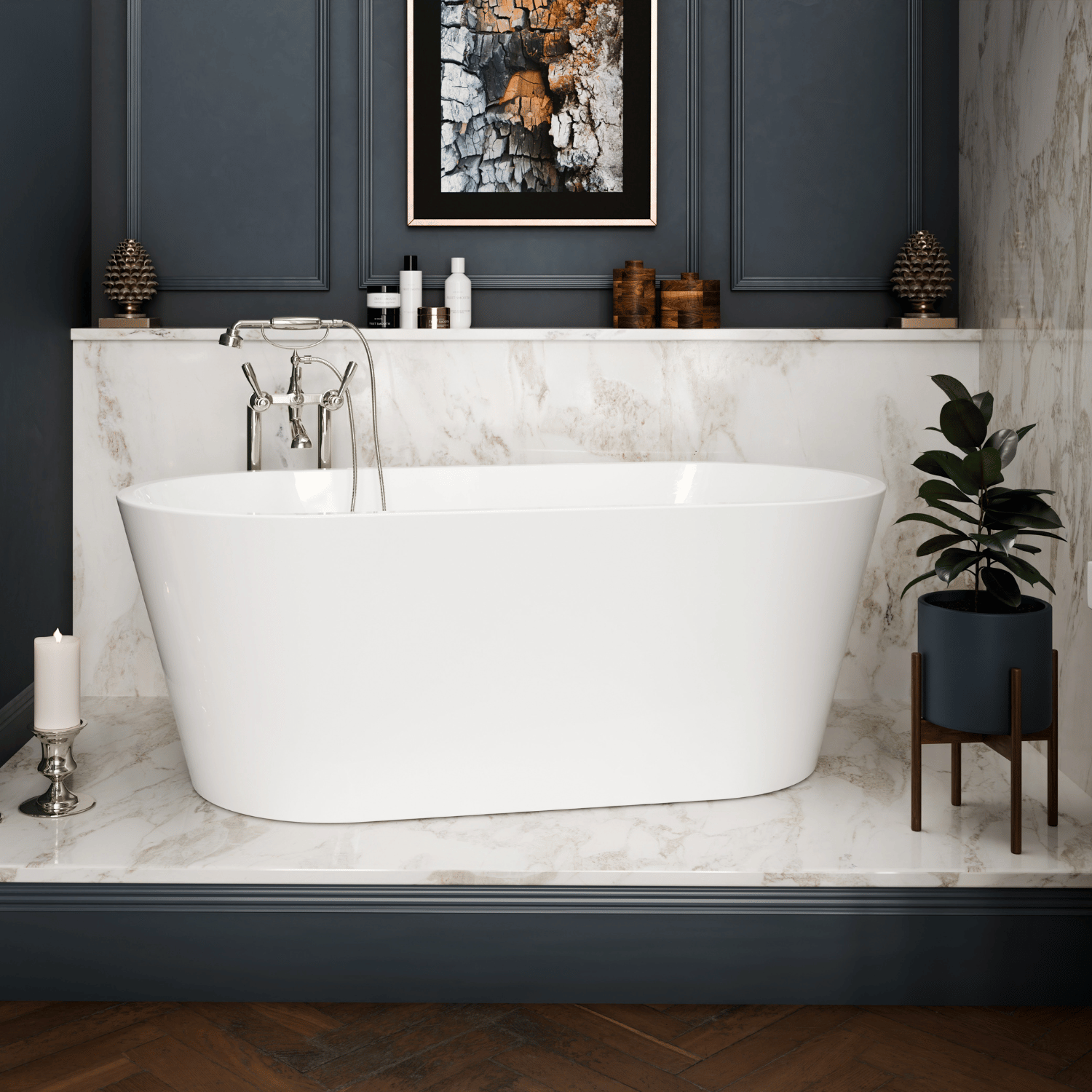 The Saffron | Freestanding Acrylic Bath – www.Houseofpiccadilly.com